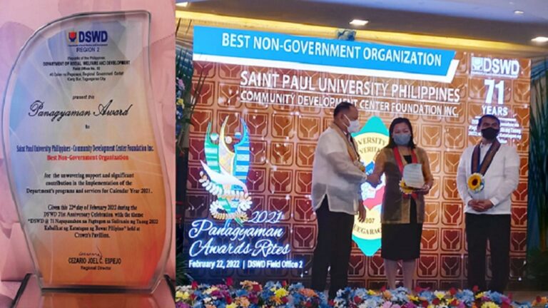 SPUP COMMUNITY DEVELOPMENT CENTER IS REGION 2’S BEST NGO