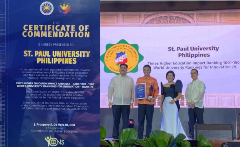 CHED RECOGNIZES SPUP AS INTERNATIONALIZATION CHAMPION