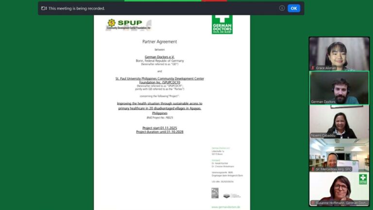 SPUP, GERMAN DOCTORS e.V. RENEW PARTNERSHIP FOR EXPANDED PHC SERVICES ...